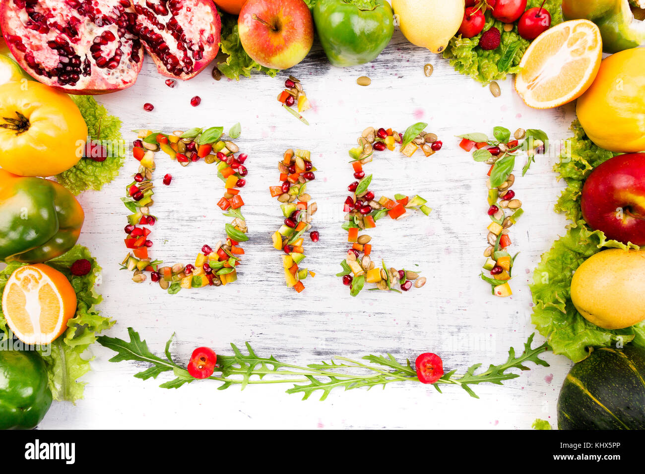 Word diet is made from fruite and vegetables. Healthy vegan diet raw ...