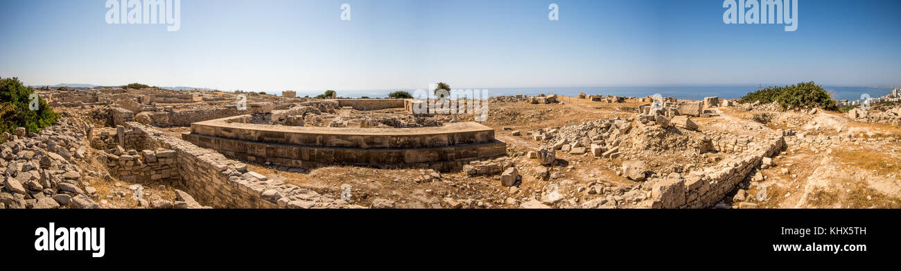 Panorama of ancient Acropolis remains in Limassol, Cyprus Stock Photo ...