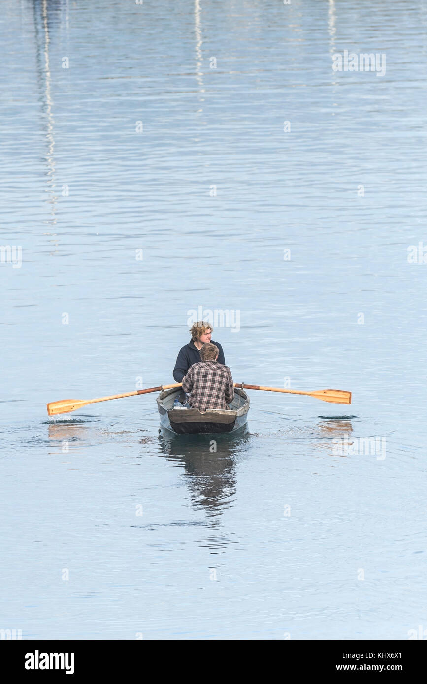 Two men in rowing boat hi-res stock photography and images - Alamy