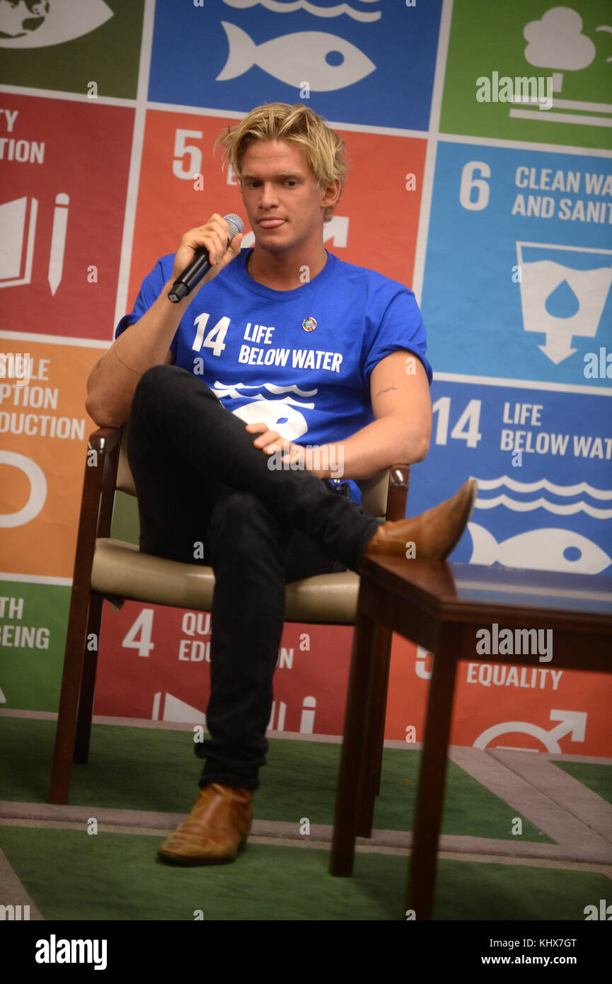 NEW YORK, NY - JUNE 07: Singer Cody Simpson at the Ocean Conference at ...