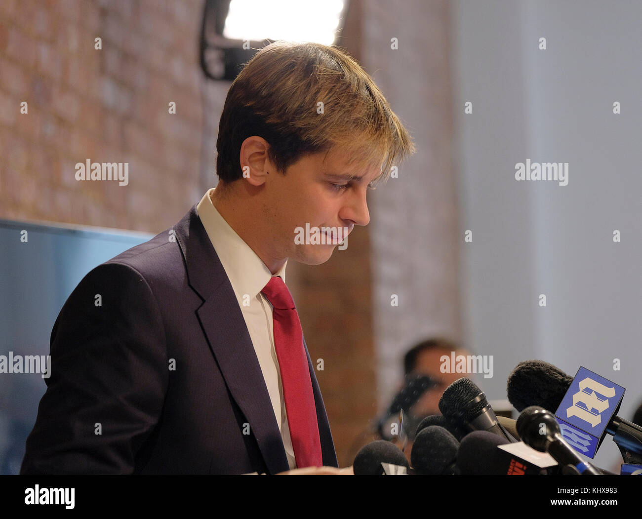 NEW YORK, NY - FEBRUARY 21: Right wing commentator Milo Yiannopoulos ...