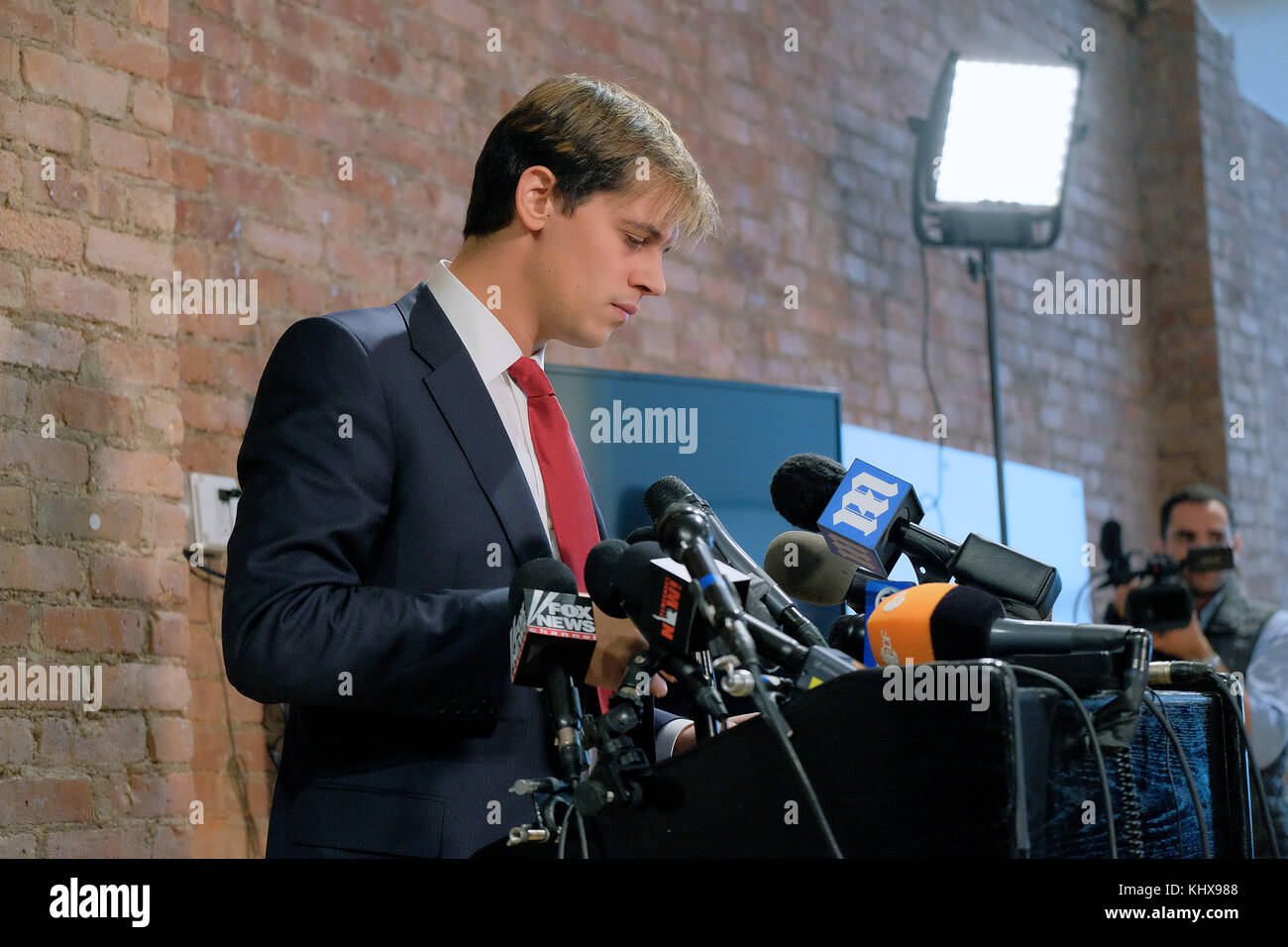 NEW YORK, NY - FEBRUARY 21: Right wing commentator Milo Yiannopoulos ...