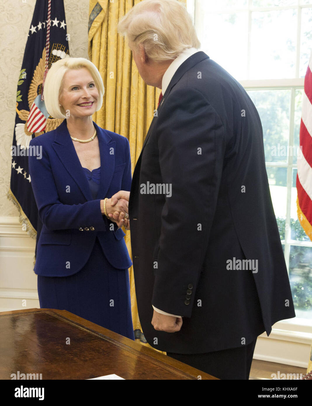 President Donald J. Trump welcomes Callista Gingrich, new U.S ...