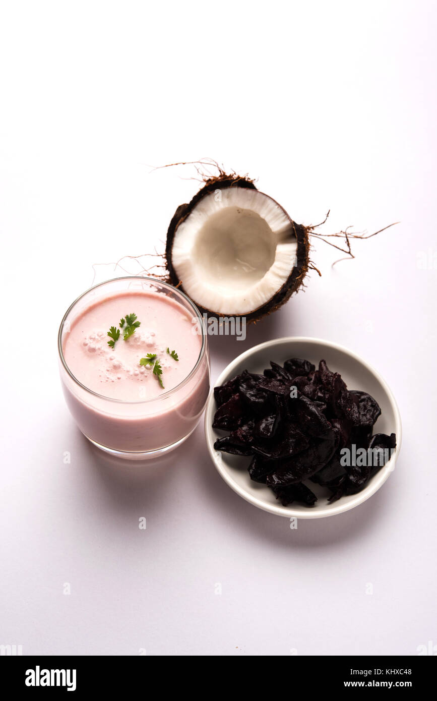 Solkadhi OR Kokum curry, A famous drink from Goa or Maharashtra`s ...