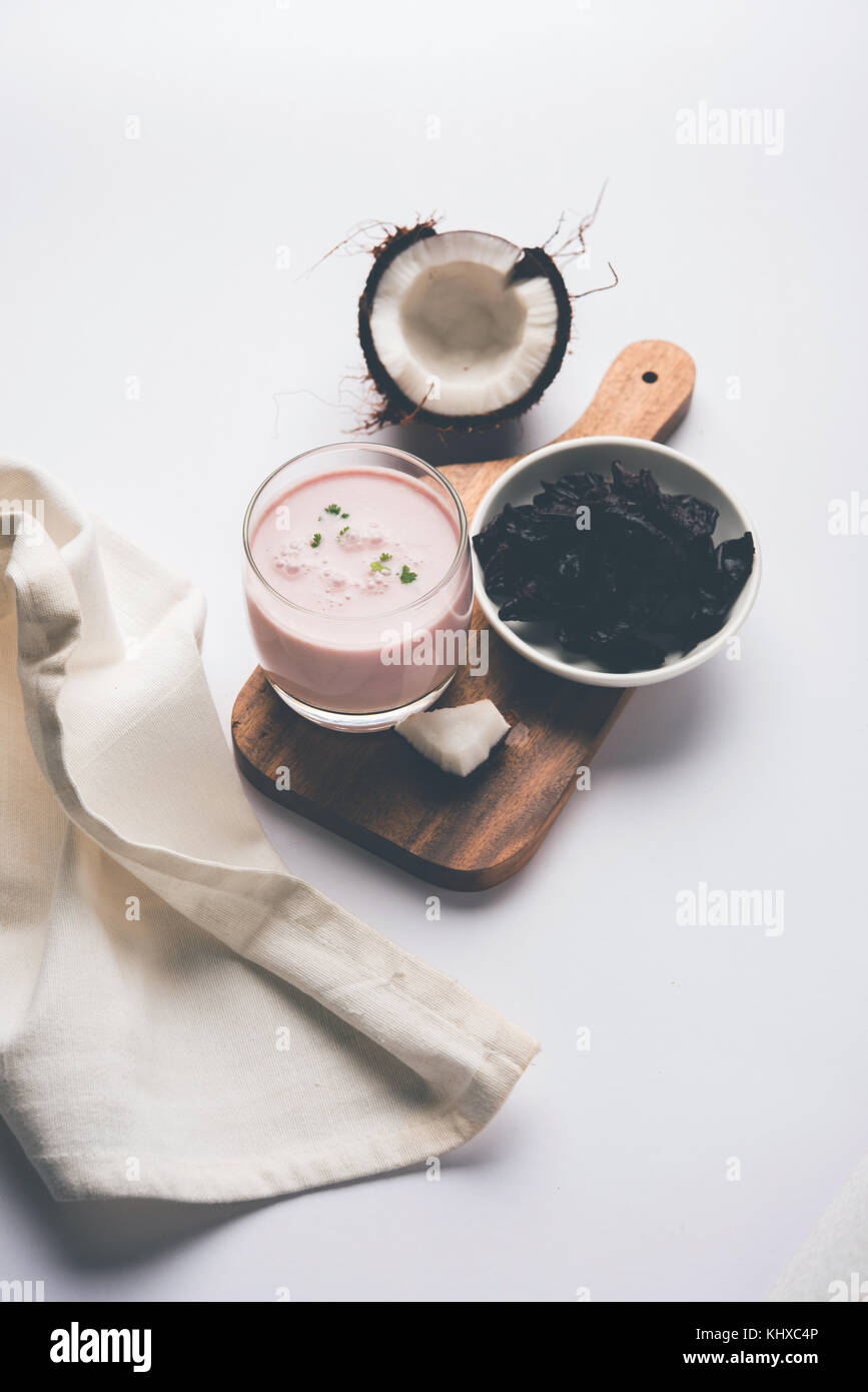 Solkadhi OR Kokum curry, A famous drink from Goa or Maharashtra`s ...