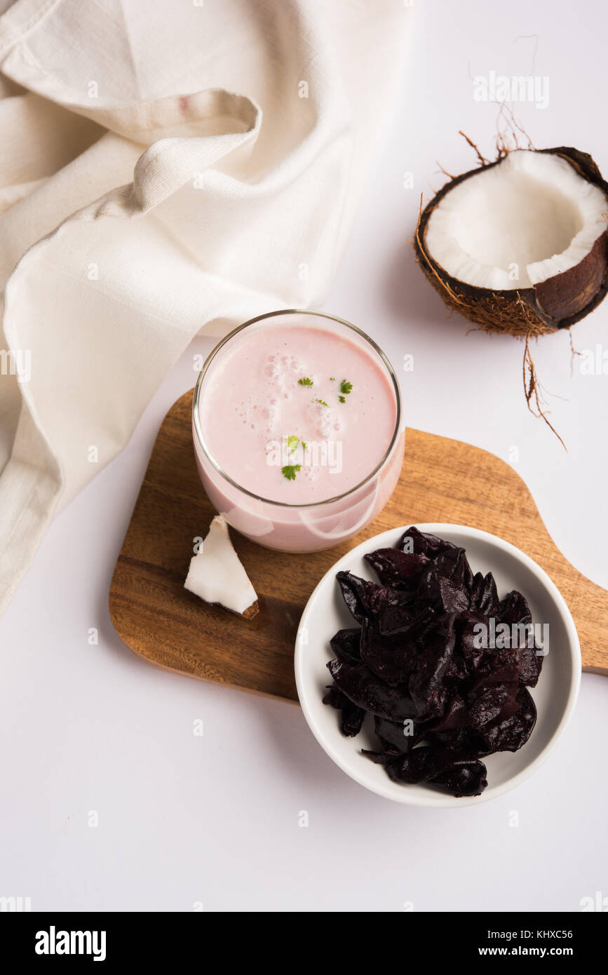 Solkadhi OR Kokum curry, A famous drink from Goa or Maharashtra`s ...
