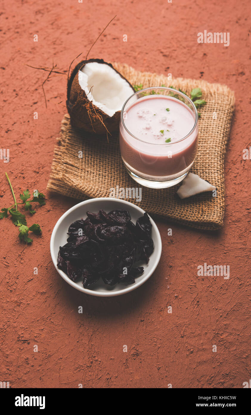 Solkadhi OR Kokum curry, A famous drink from Goa or Maharashtra`s ...