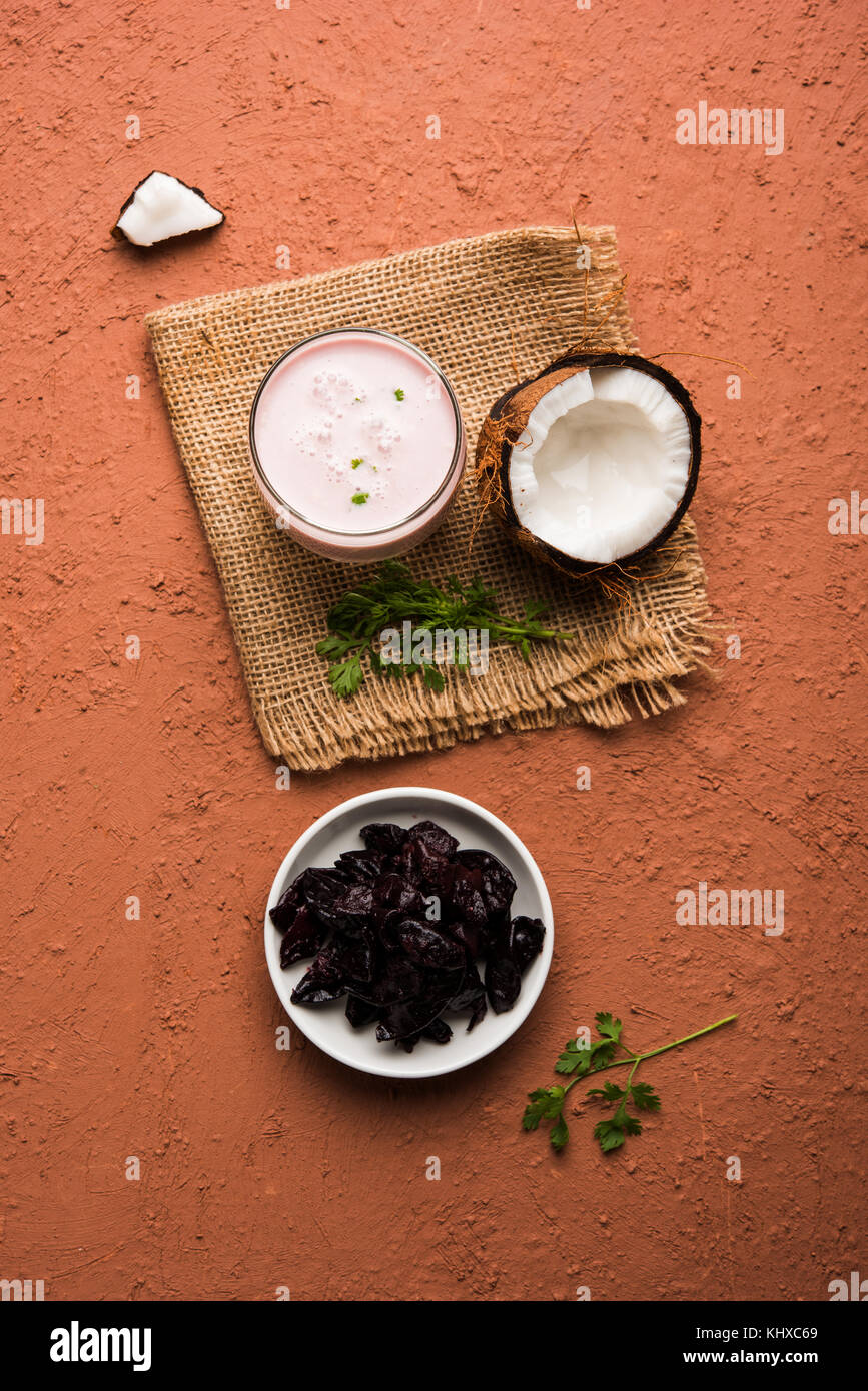 Solkadhi OR Kokum curry, A famous drink from Goa or Maharashtra`s ...