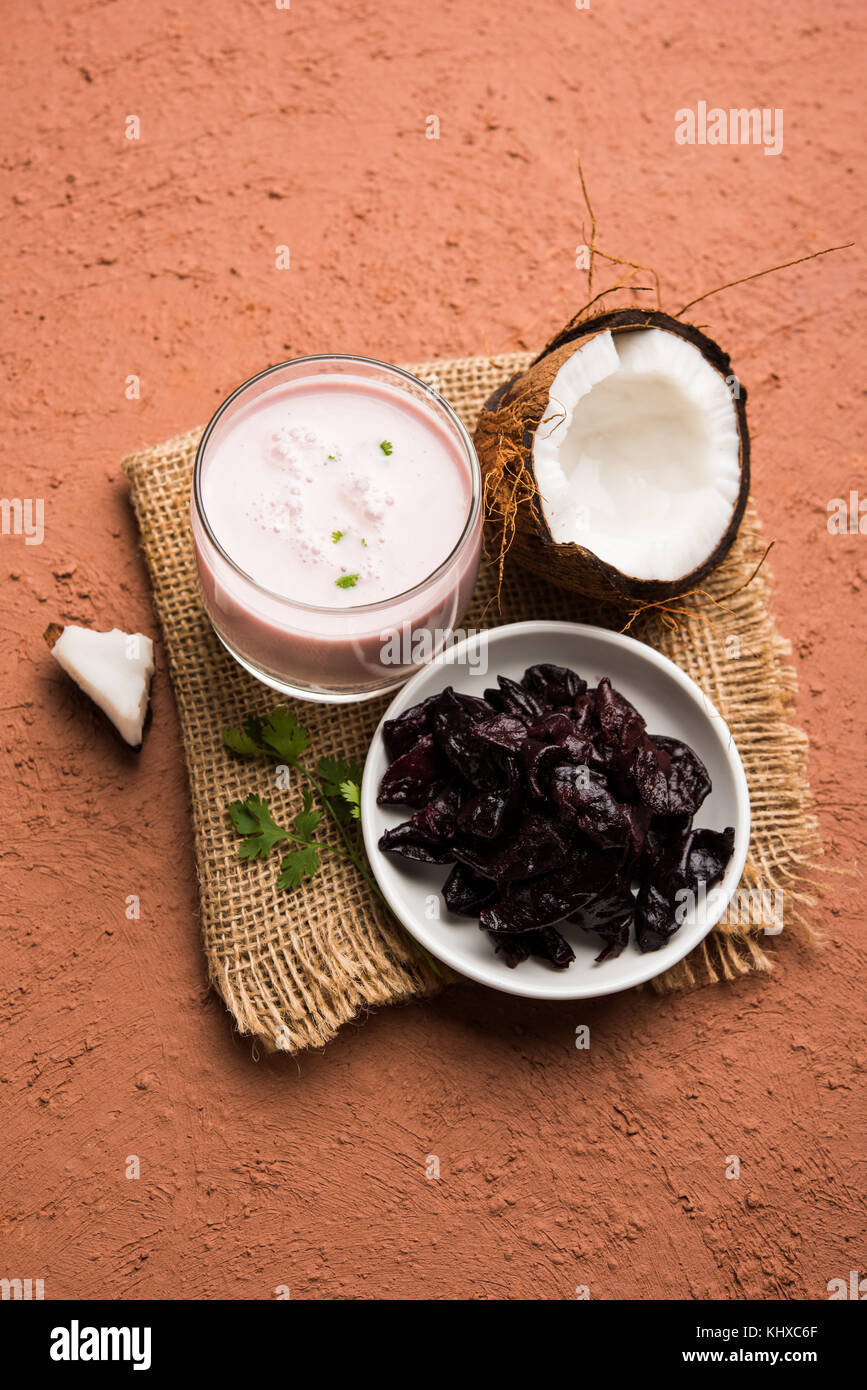 Solkadhi OR Kokum curry, A famous drink from Goa or Maharashtra`s ...