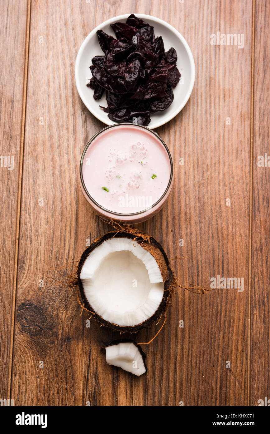 Solkadhi OR Kokum curry, A famous drink from Goa or Maharashtra`s ...