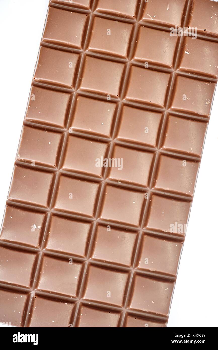 A studio photo of a block of chocolate Stock Photo - Alamy