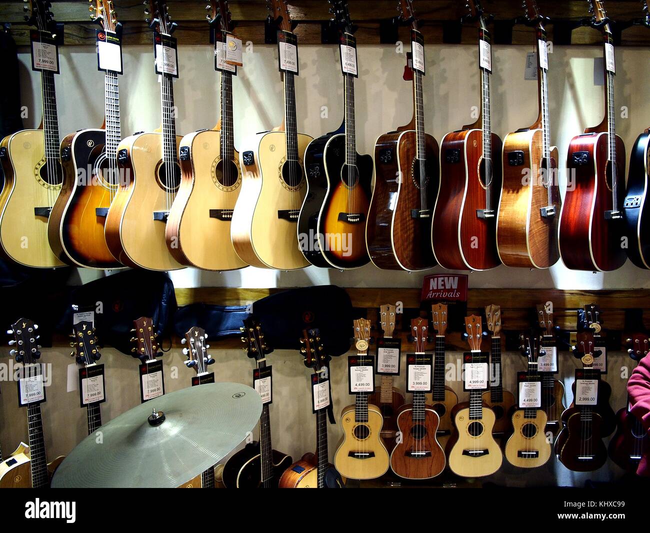 ANGONO, RIZAL, PHILIPPINES - NOVEMBER 19, 2017: Assorted acoustic and ...