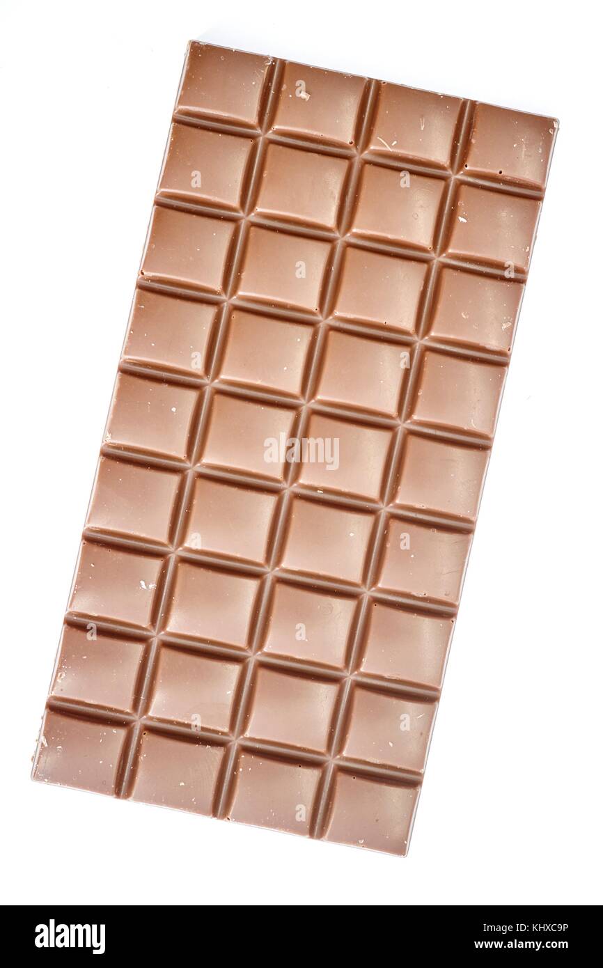 A studio photo of a block of chocolate Stock Photo - Alamy
