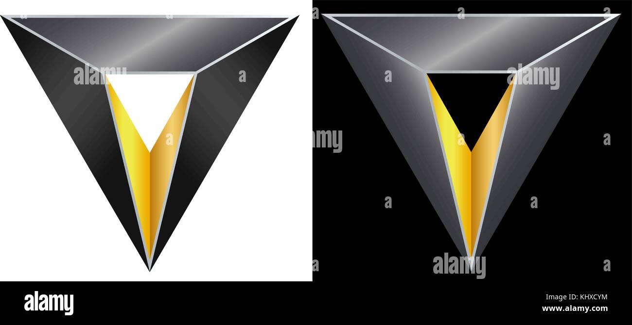 3d triangle business identity logo hi-res stock photography and images ...