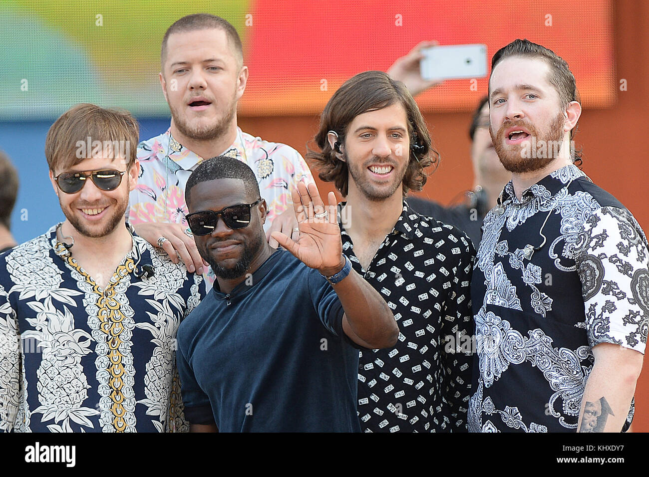 NEW YORK, NY - JULY 28: Lead singer Dan Reynolds and his band Imagine ...