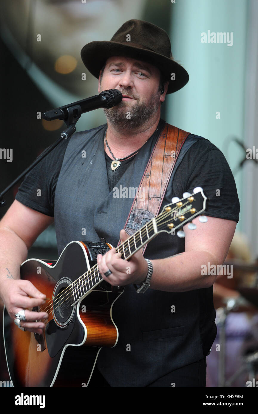 NEW YORK, NY - JUNE 30: American singer-songwriter Lee Brice performs ...