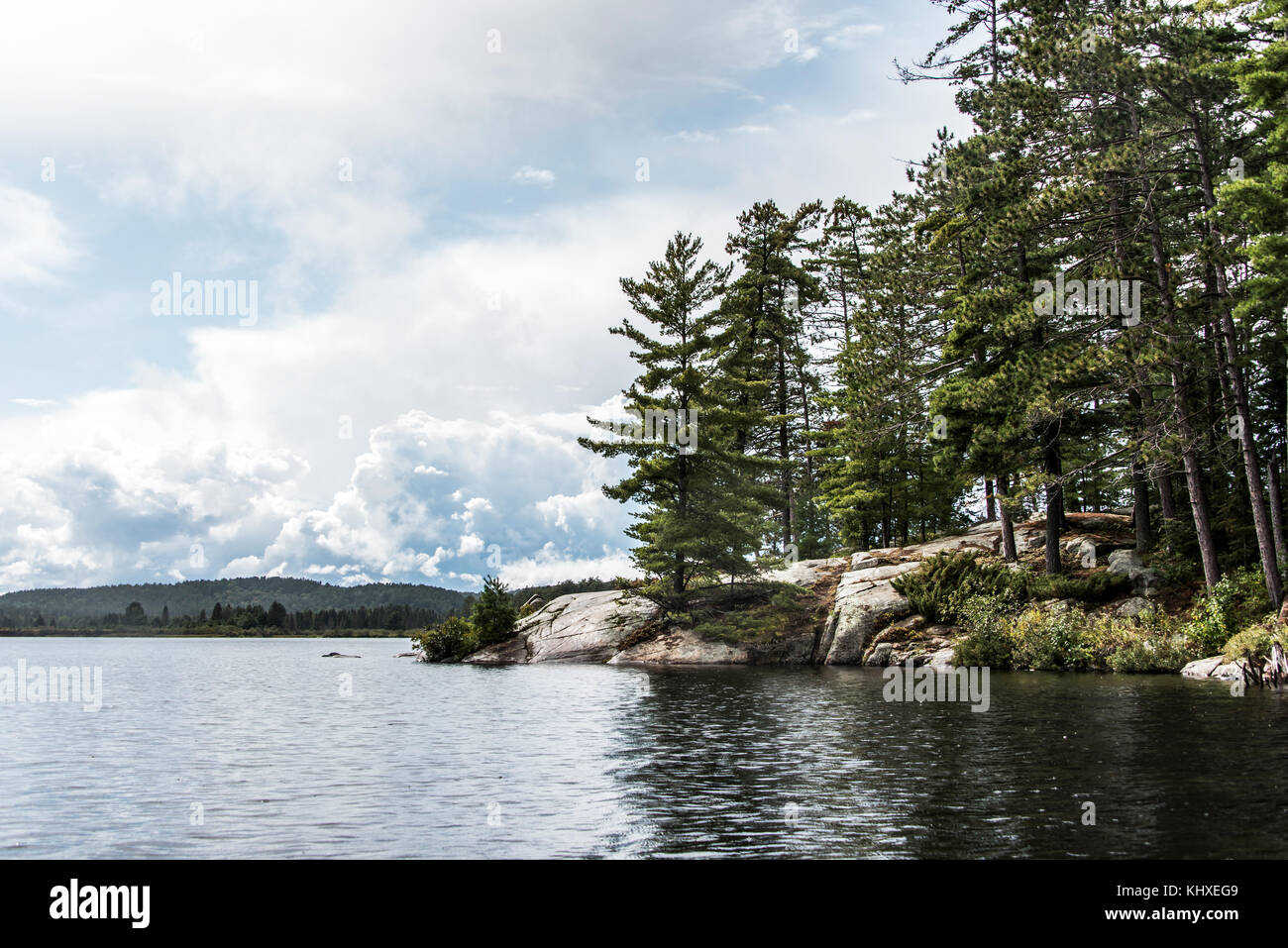 Canada Ontario Lake of two rivers - natural wild landscape near the ...