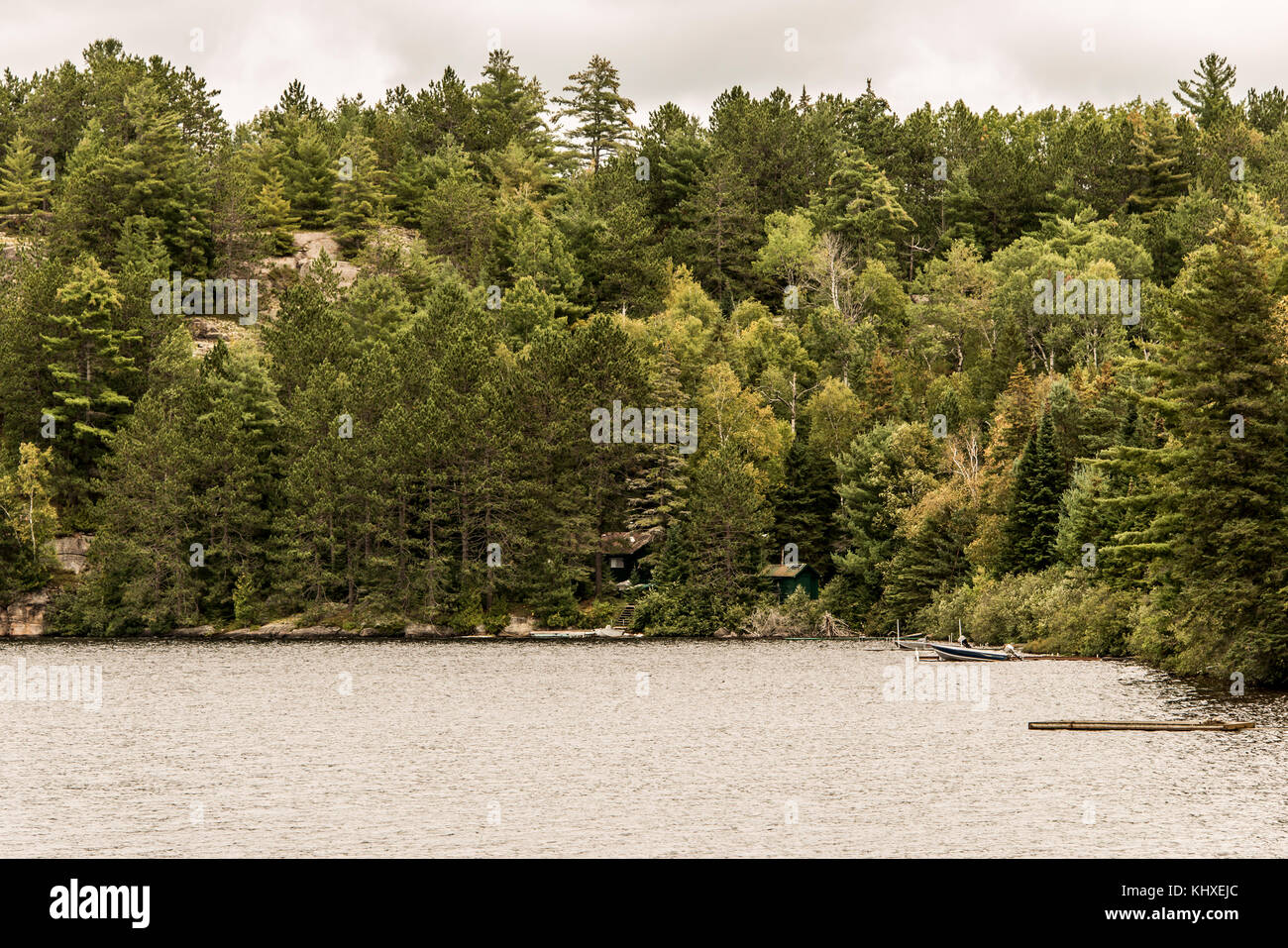 Canada Ontario Lake of two rivers - natural wild landscape near the ...