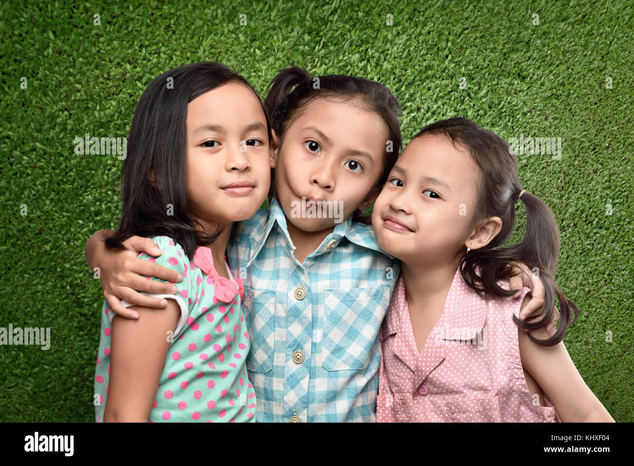 Happy asian children play together at outdoor Stock Photo - Alamy