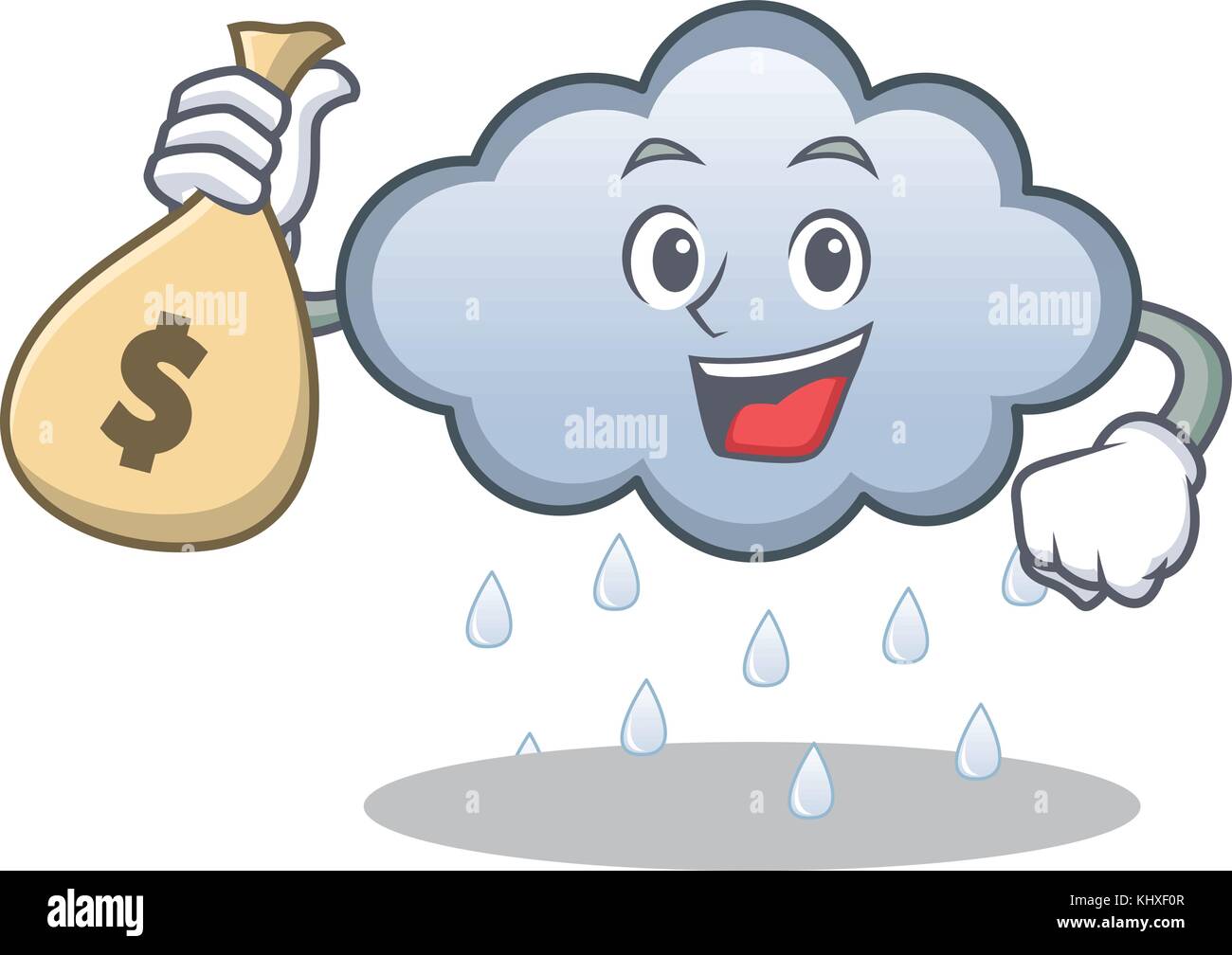 Money rainfall Stock Vector Images - Alamy