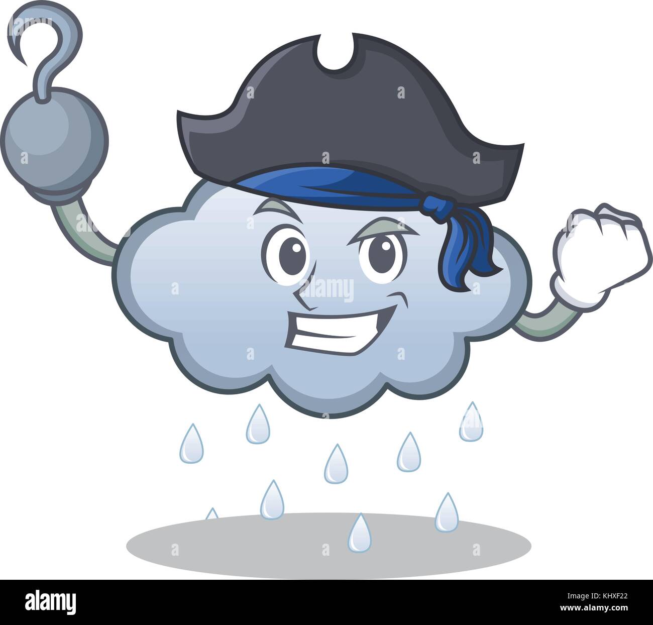 Pirate rain cloud character cartoon Stock Vector Image & Art - Alamy