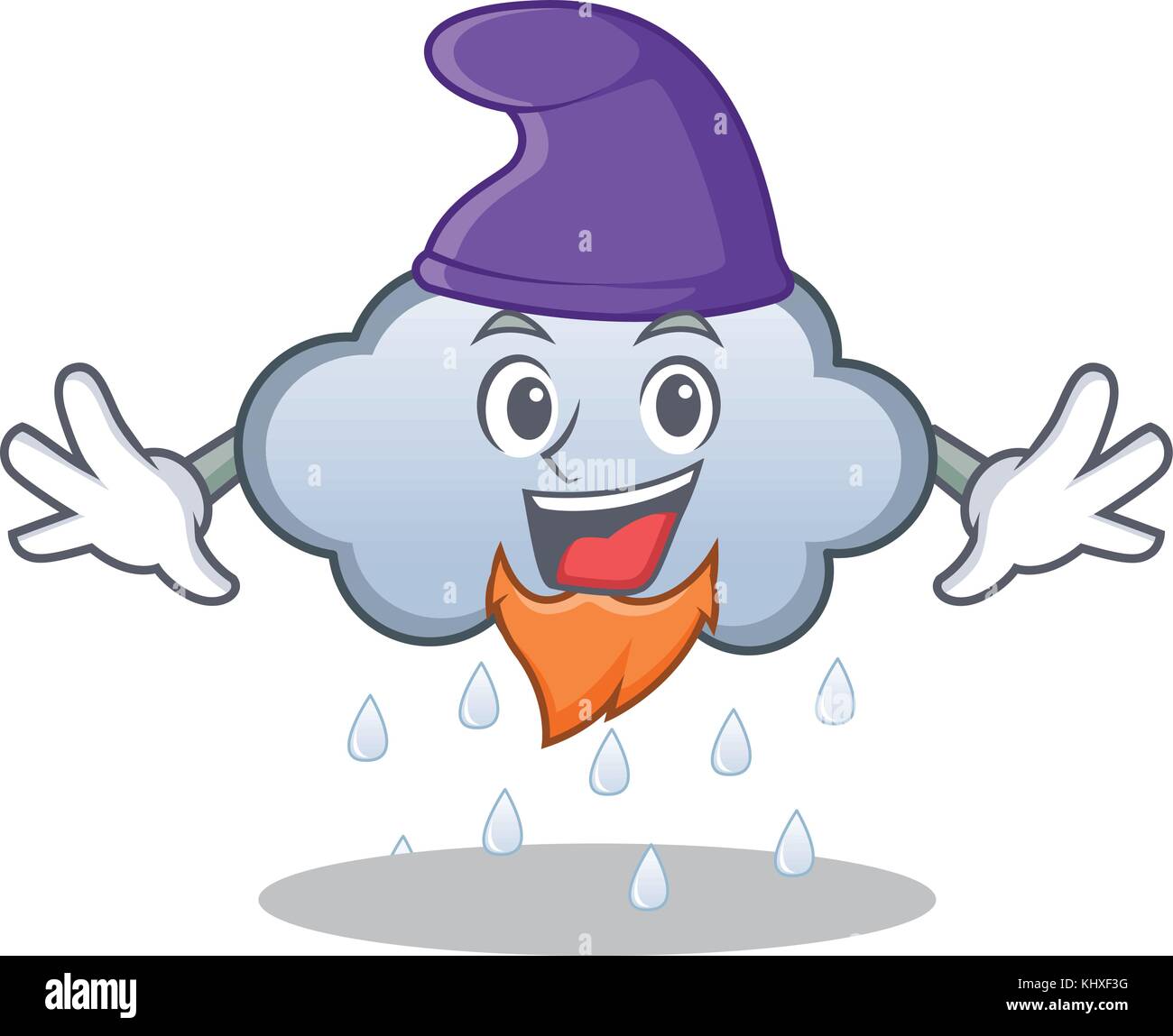 Elf rain cloud character cartoon Stock Vector Image & Art - Alamy