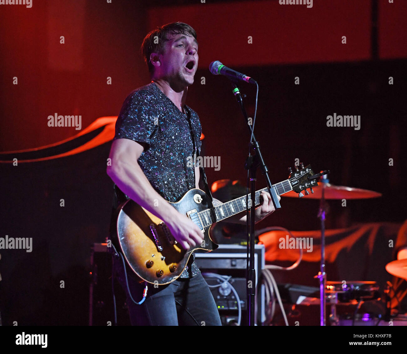 FORT LAUDERDALE, FL - FEBRUARY 16: Keegan Calmes of Vinyl Theatre ...