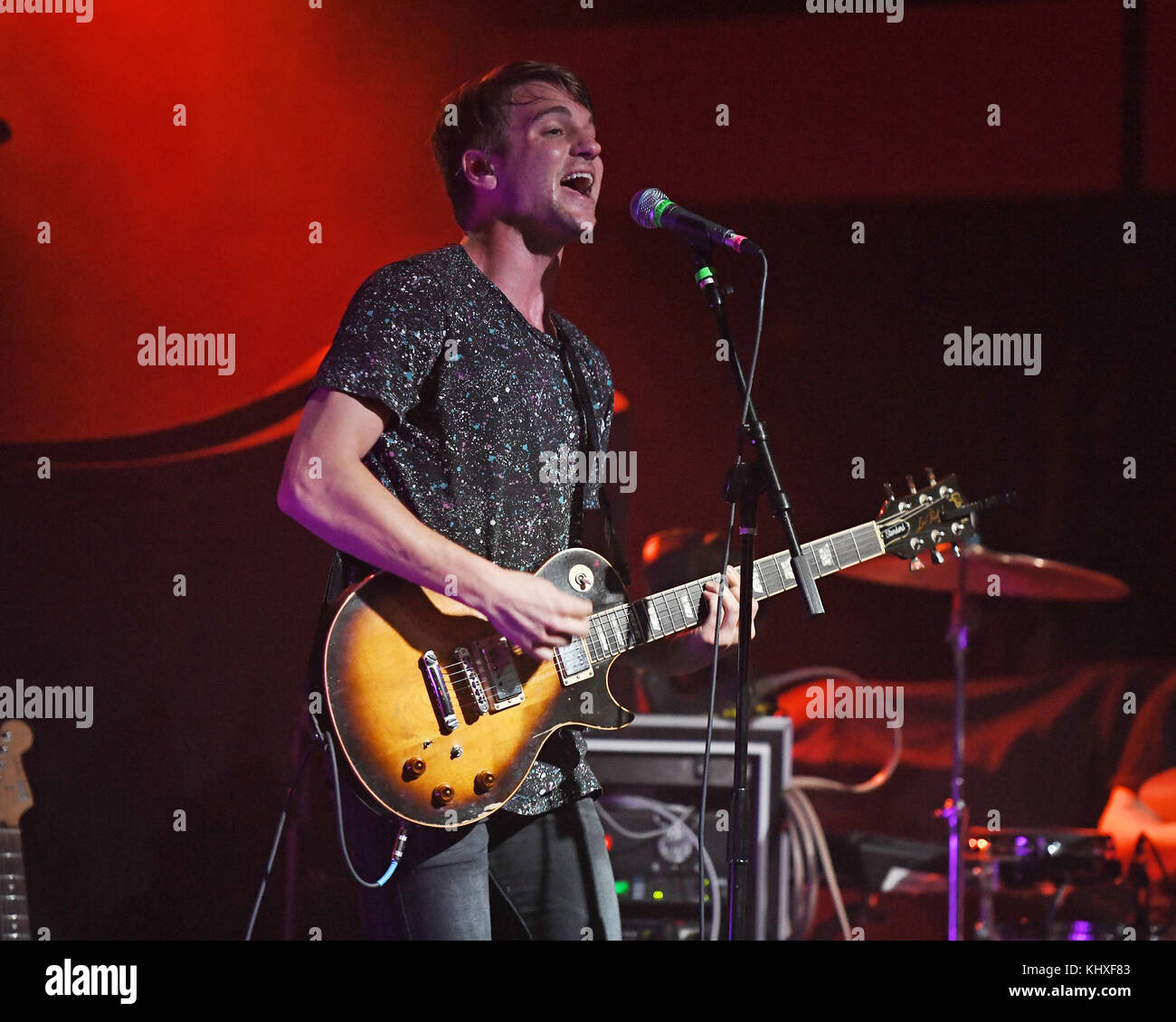 FORT LAUDERDALE, FL - FEBRUARY 16: Keegan Calmes of Vinyl Theatre ...