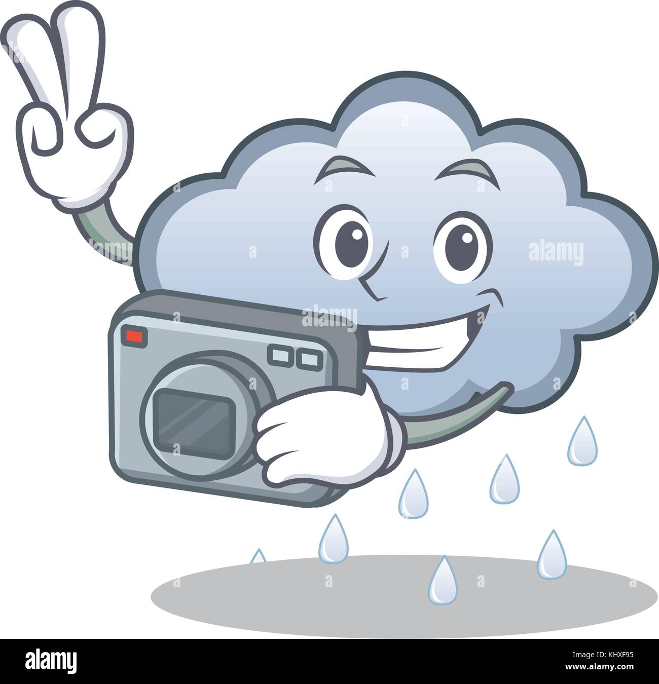 Photographer rain cloud character cartoon Stock Vector Image & Art - Alamy