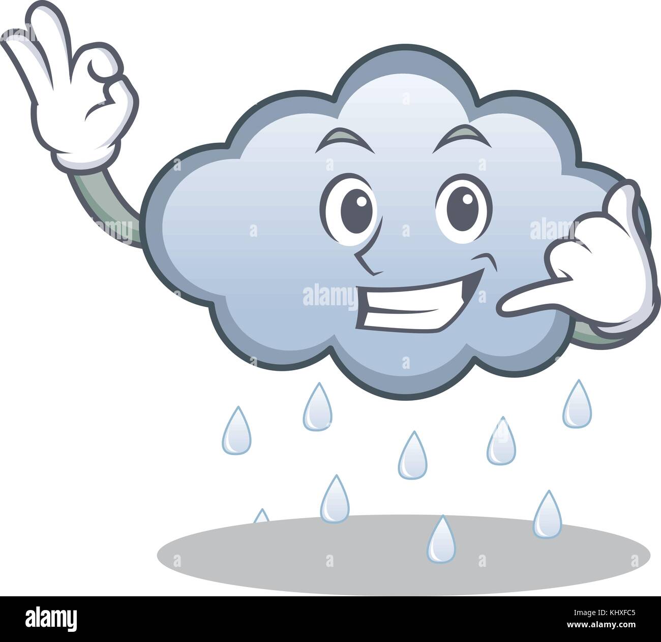 Call me rain cloud character cartoon Stock Vector Image & Art - Alamy