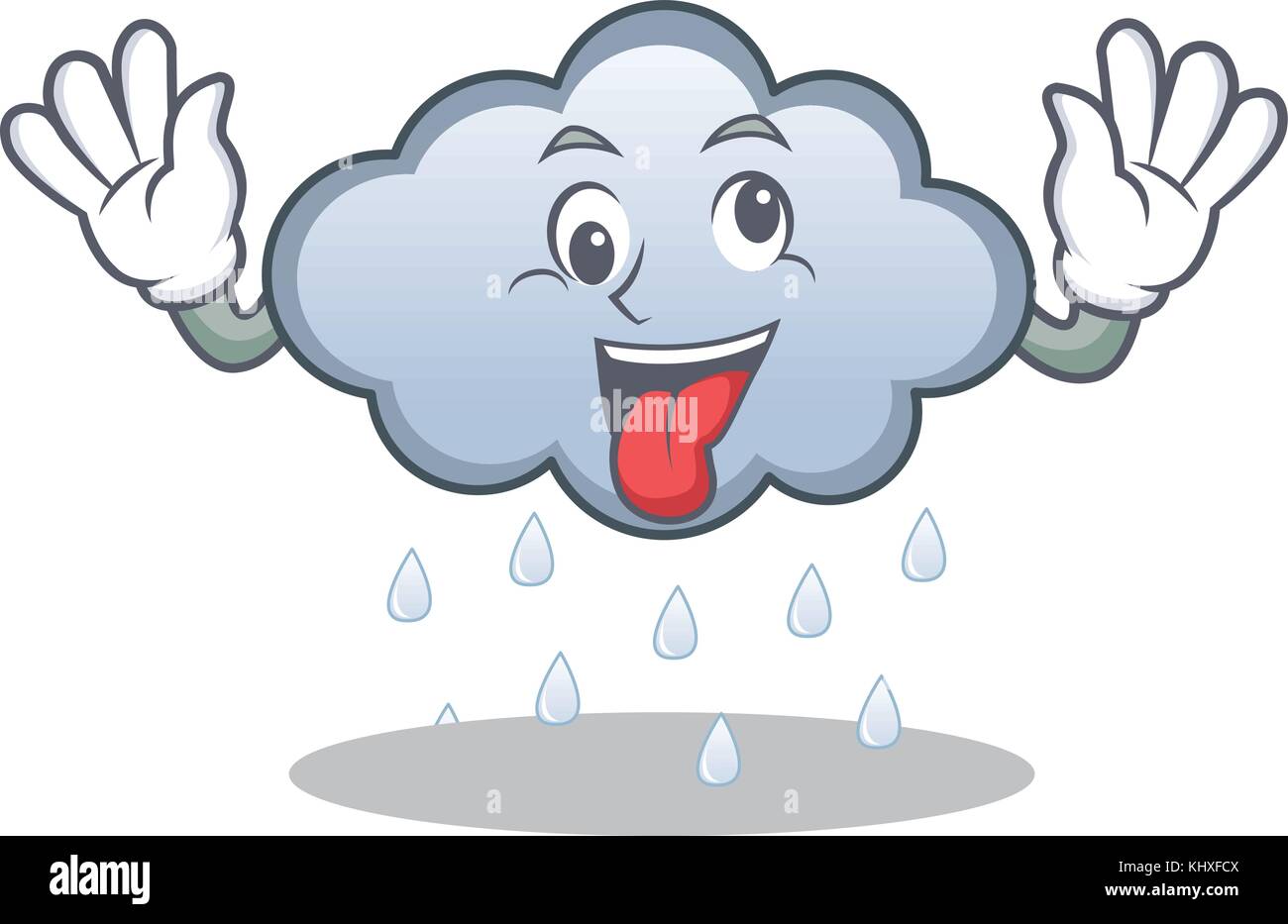 Crazy rain cloud character cartoon Stock Vector Image & Art - Alamy
