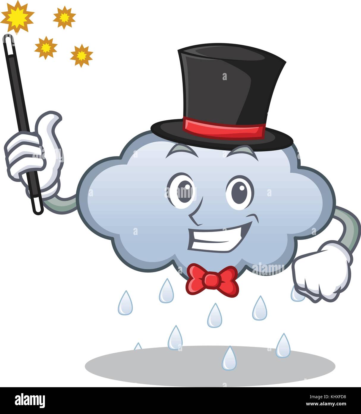 Magician rain cloud character cartoon Stock Vector Image & Art - Alamy