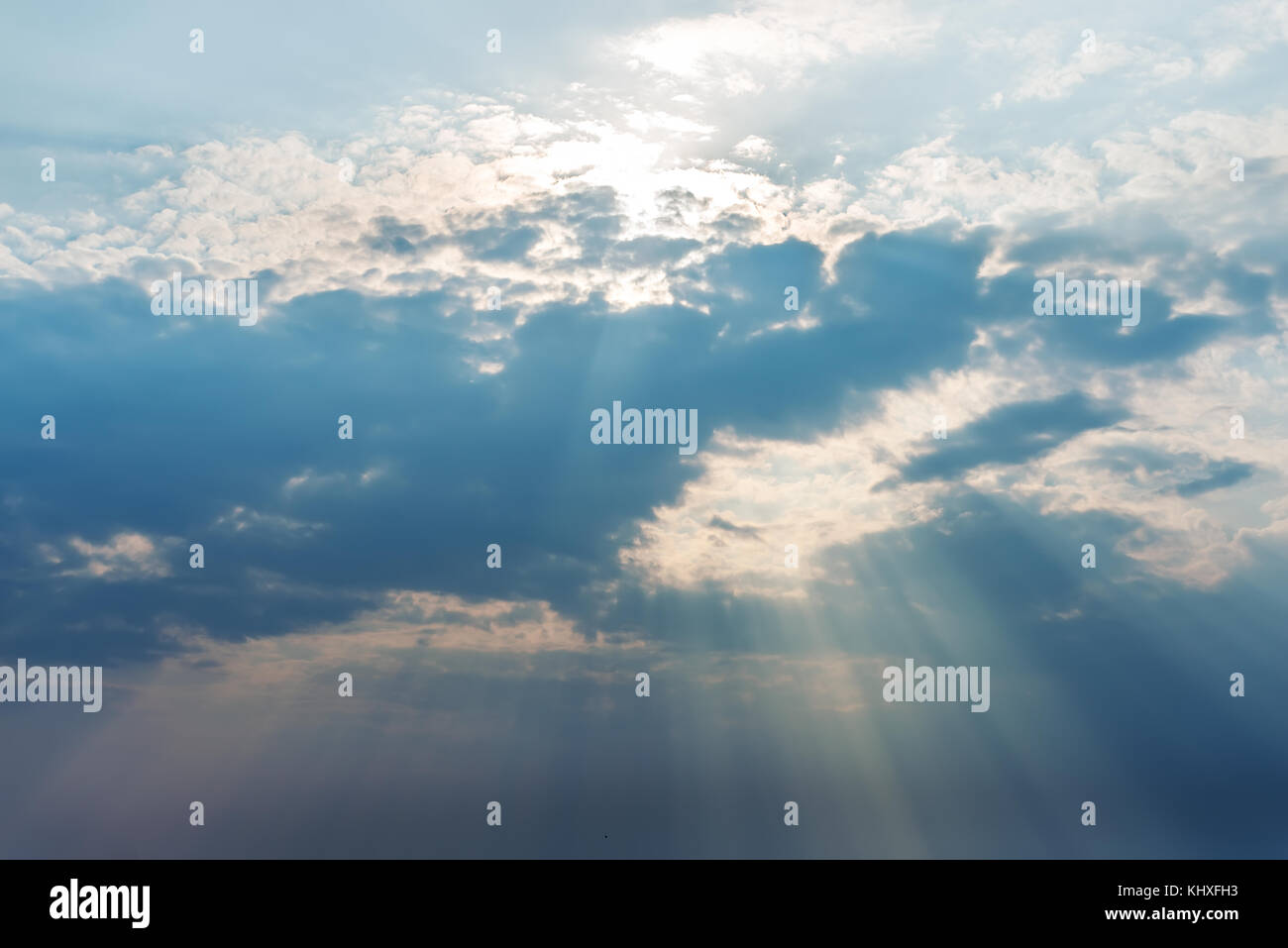 sun rays through the clouds Stock Photo - Alamy
