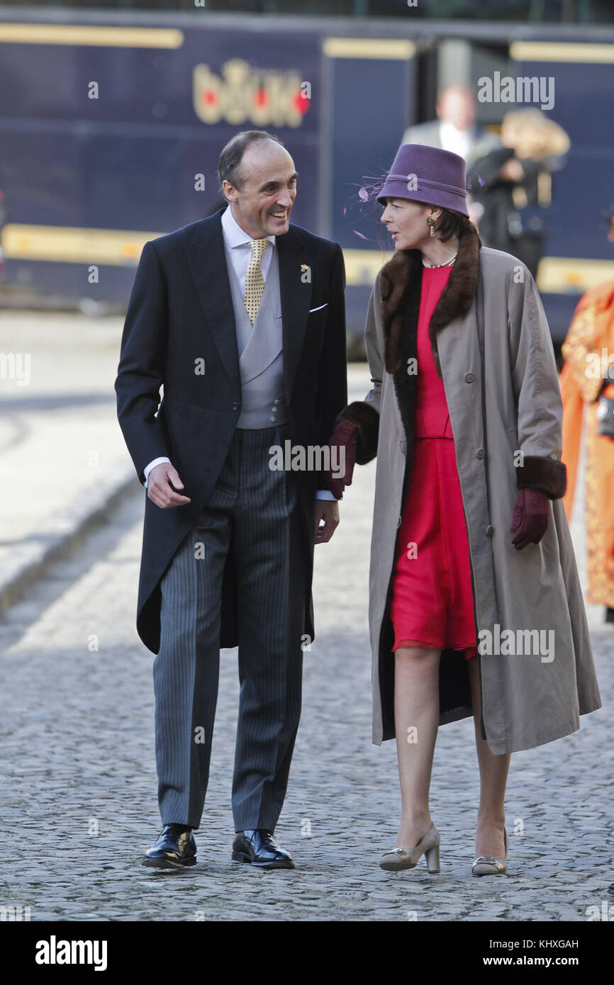 BRUSSELS, BELGIUM - NOVEMBER 20: Bernardo Guillermo and partner Eva ...
