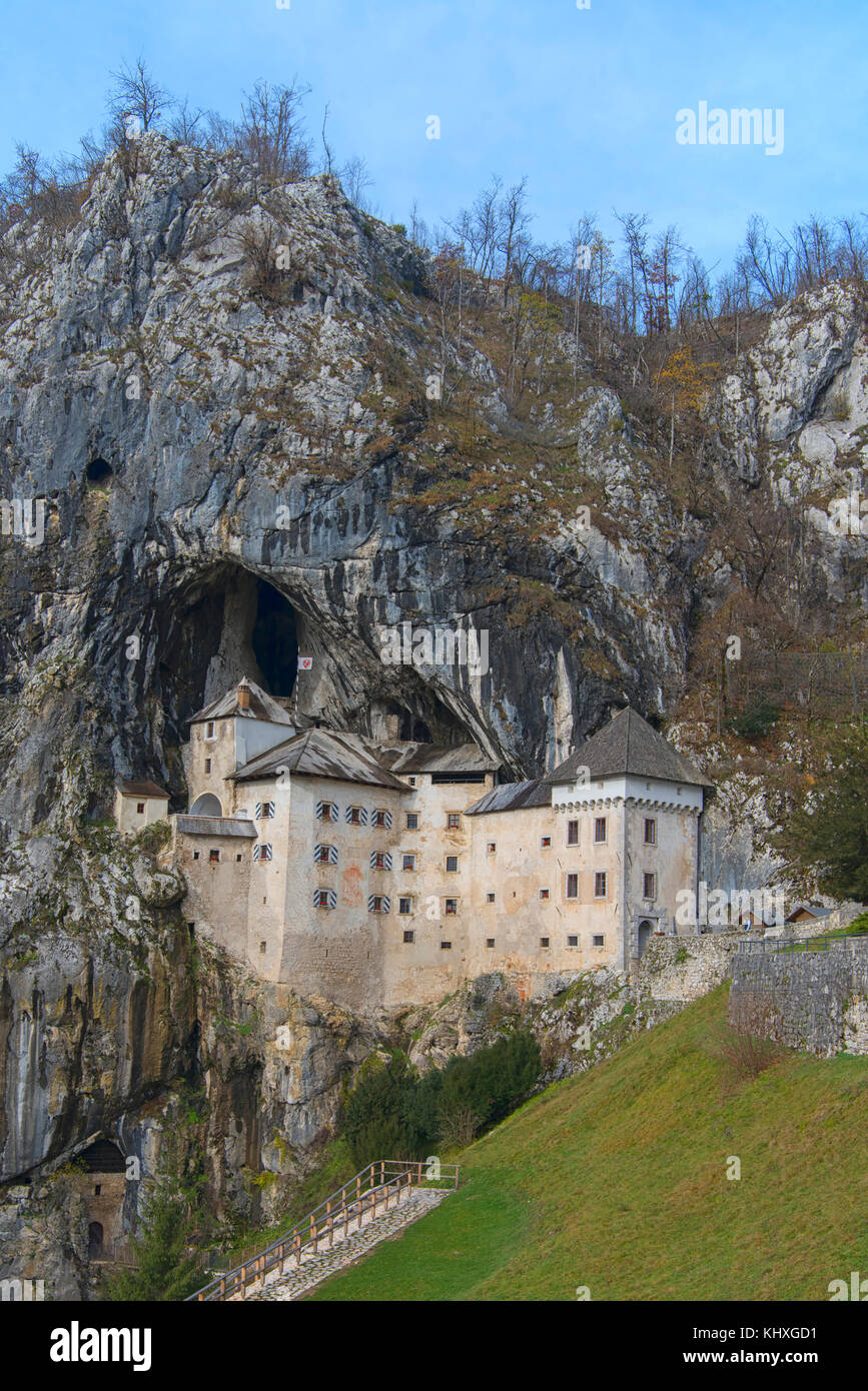 Predjama Castle in Postojna, Slovenia Stock Photo - Alamy