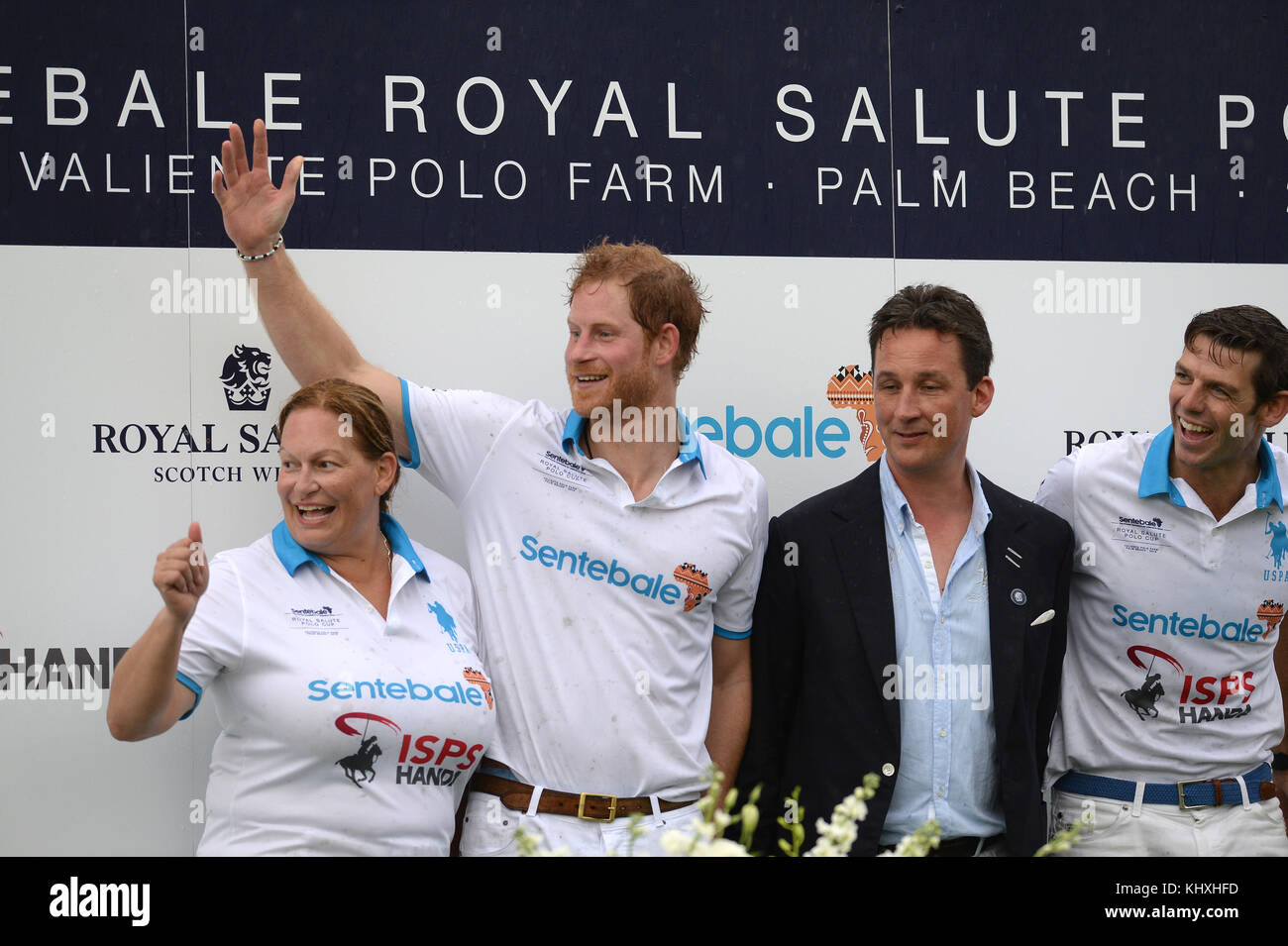 WELLINGTON, FL - MAY 04: Melissa Ganzi, Prince Harry, Malcolm Borwick ...