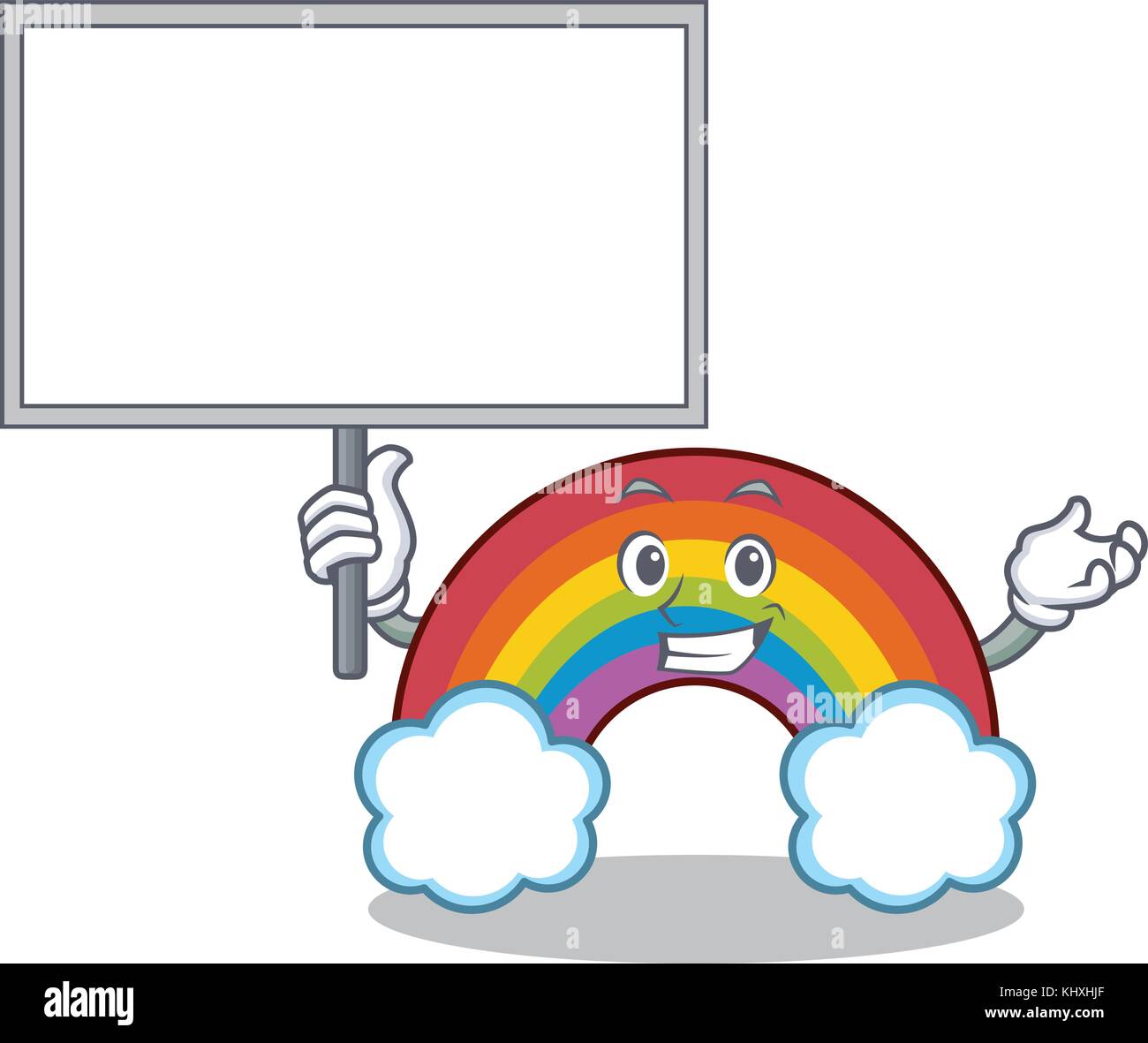 Bring board colorful rainbow character cartoon Stock Vector Image & Art ...