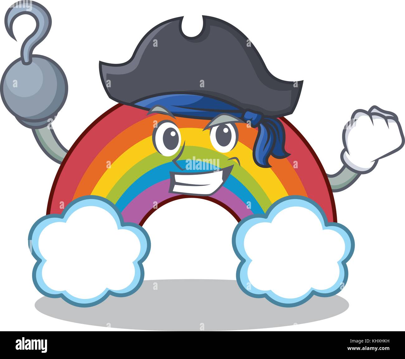 Pirate colorful rainbow character cartoon Stock Vector Image & Art - Alamy