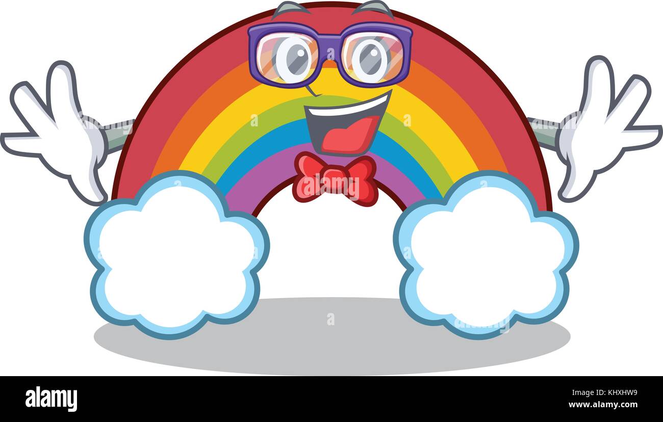 Geek colorful rainbow character cartoon Stock Vector Image & Art - Alamy