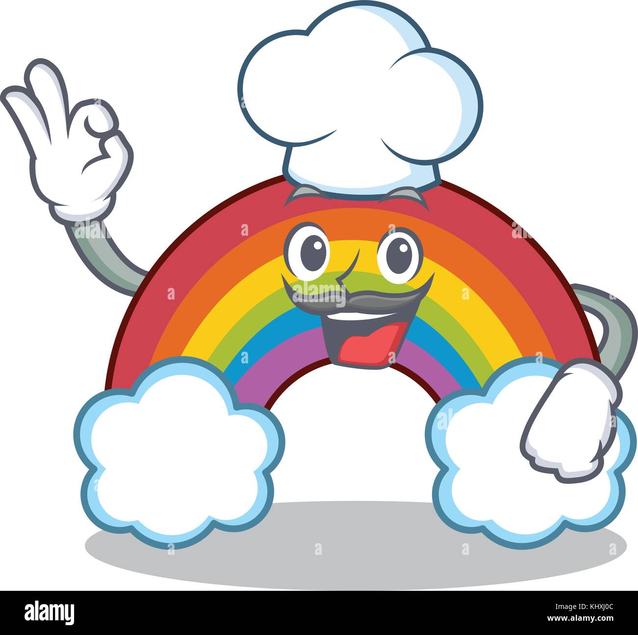 Chef colorful rainbow character cartoon Stock Vector Image & Art - Alamy
