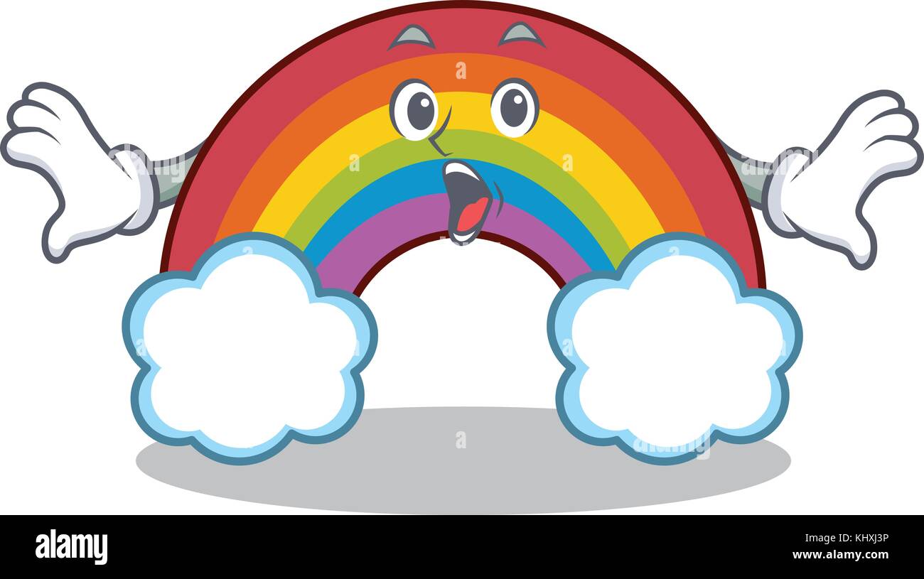 Surprised colorful rainbow character cartoon Stock Vector Image & Art ...