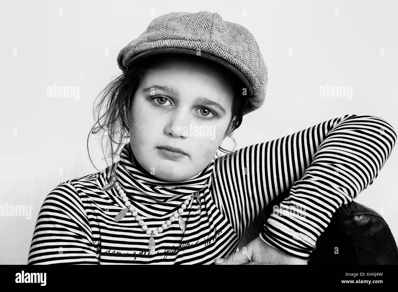 Cheeky model Black and White Stock Photos & Images - Alamy