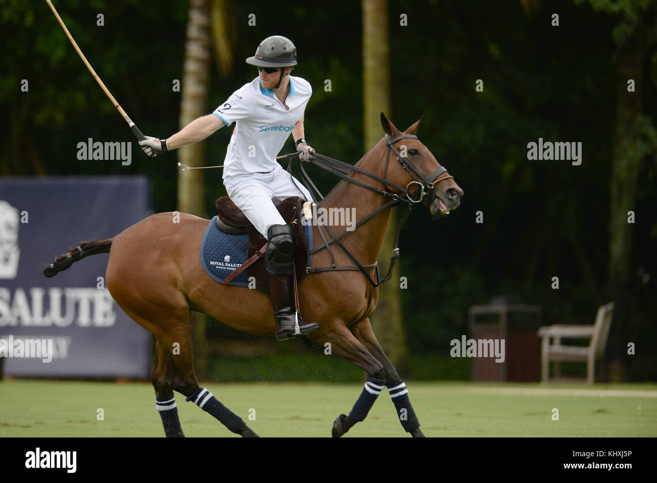 WELLINGTON, FL - MAY 04: Prince Harry participates in the Sentebale ...
