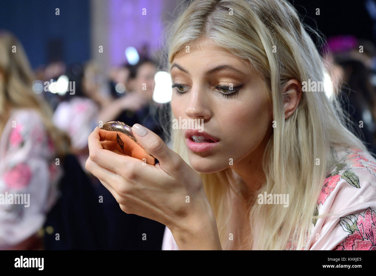 Devon Windsor backstage ahead of the Victoria's Secret Fashion Show at ...