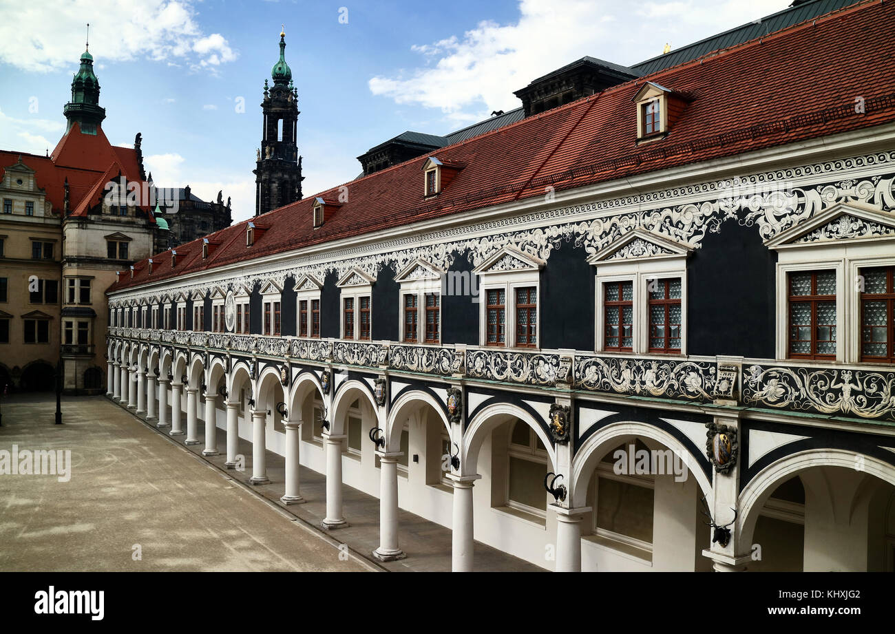Europe, Germany, Saxony, Dresden, The old Town,The Castle 'Royal Palace ...