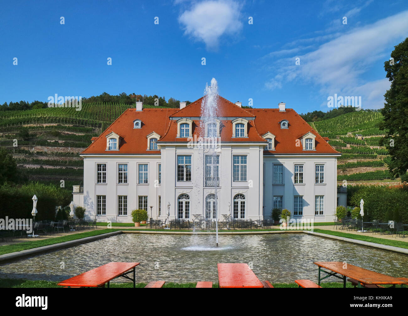 Europe, Germany, Saxony, Radebeul, Saxon State winery Wackerbarth ...