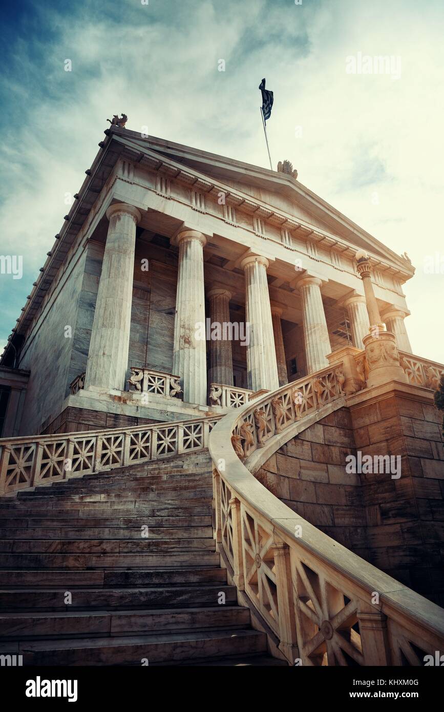 National Library building in Athens, Greece Stock Photo - Alamy