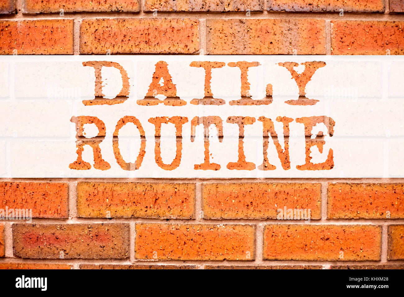 Conceptual announcement text caption inspiration showing Daily Routine ... Conceptual announcement text caption inspiration showing Daily Routine ...