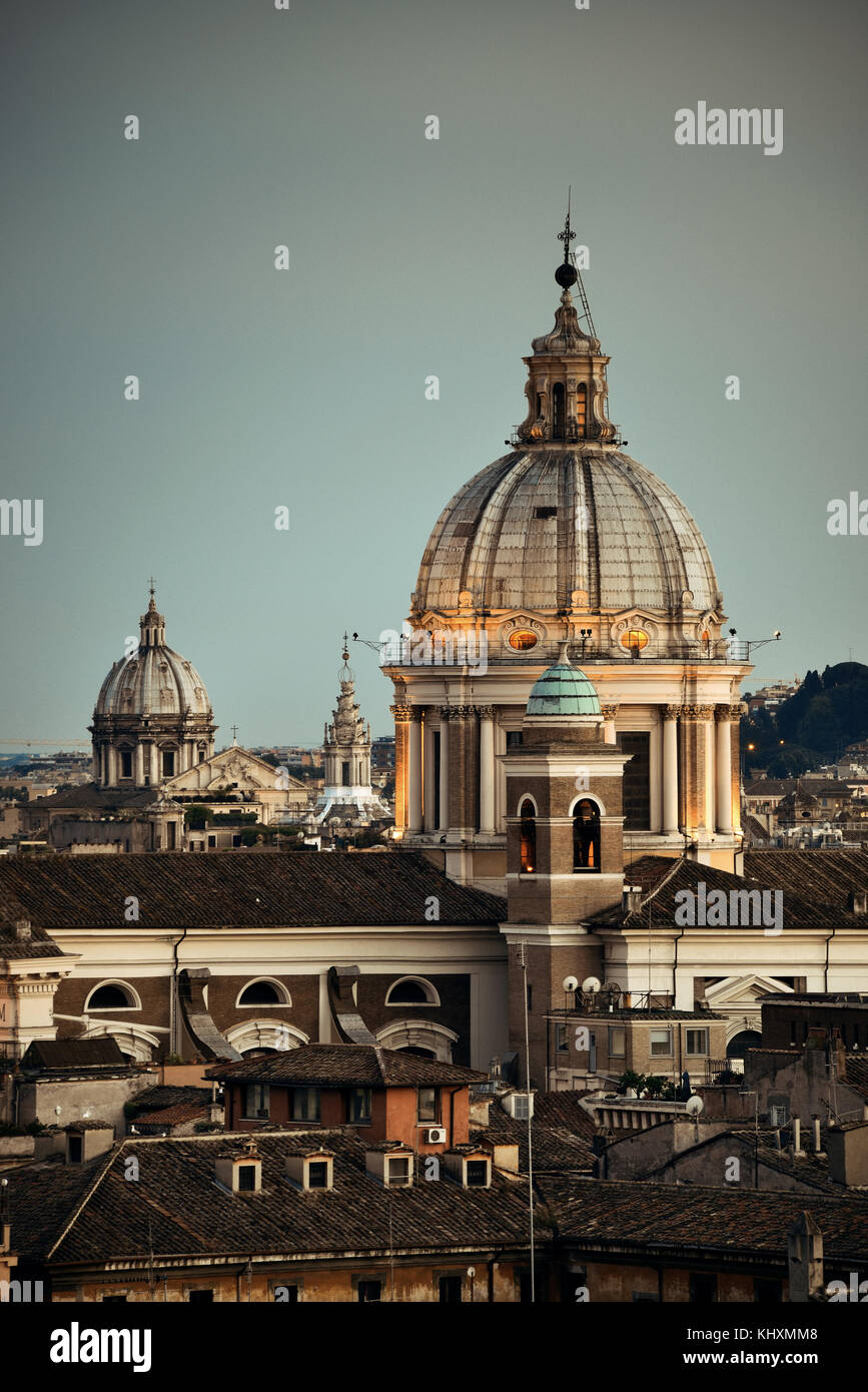 Dome of Rome historic architecture closeup, Italy Stock Photo - Alamy