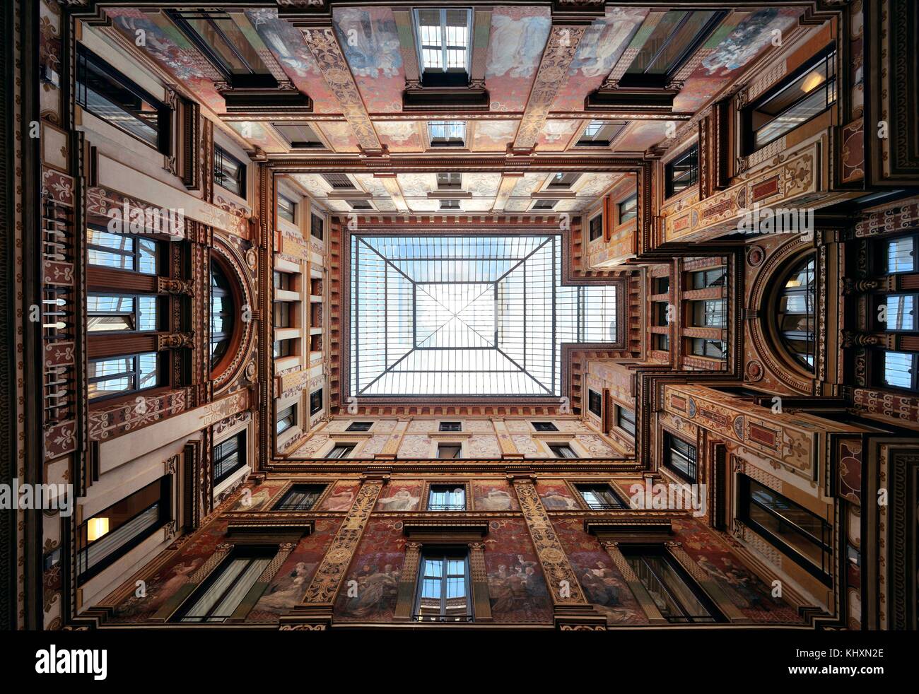 Beautiful ceiling with decorations in Rome, Italy Stock Photo - Alamy